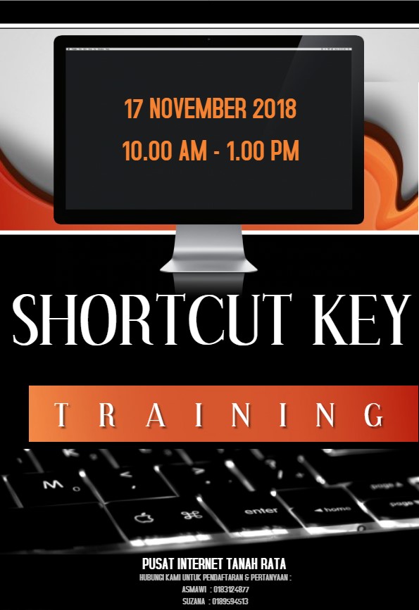 TRAINING SHORTCUT KEY – NADI Tanah Rata